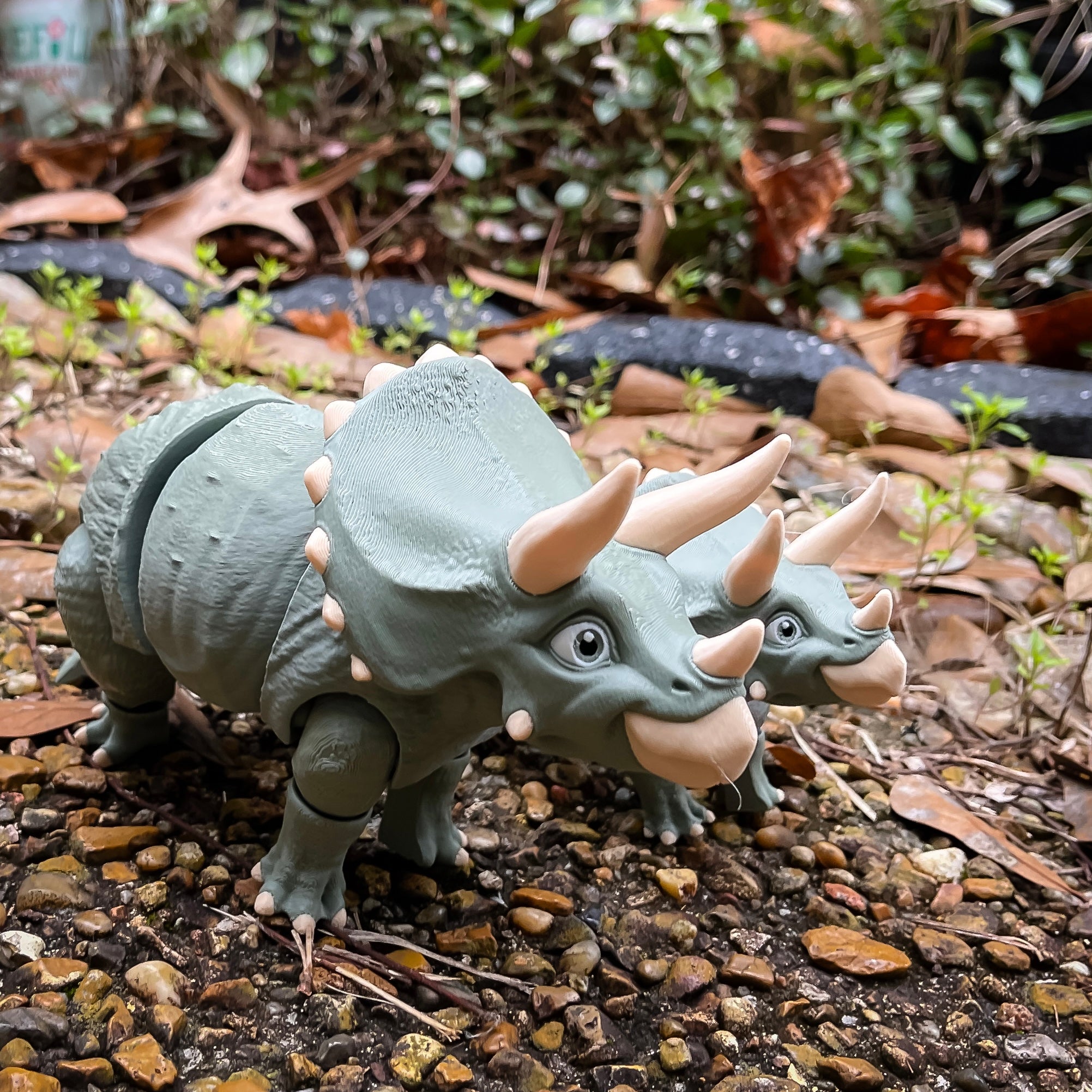 Amazing Triceratops- 3d Printed Posable Toy – R & M Southern, LLC